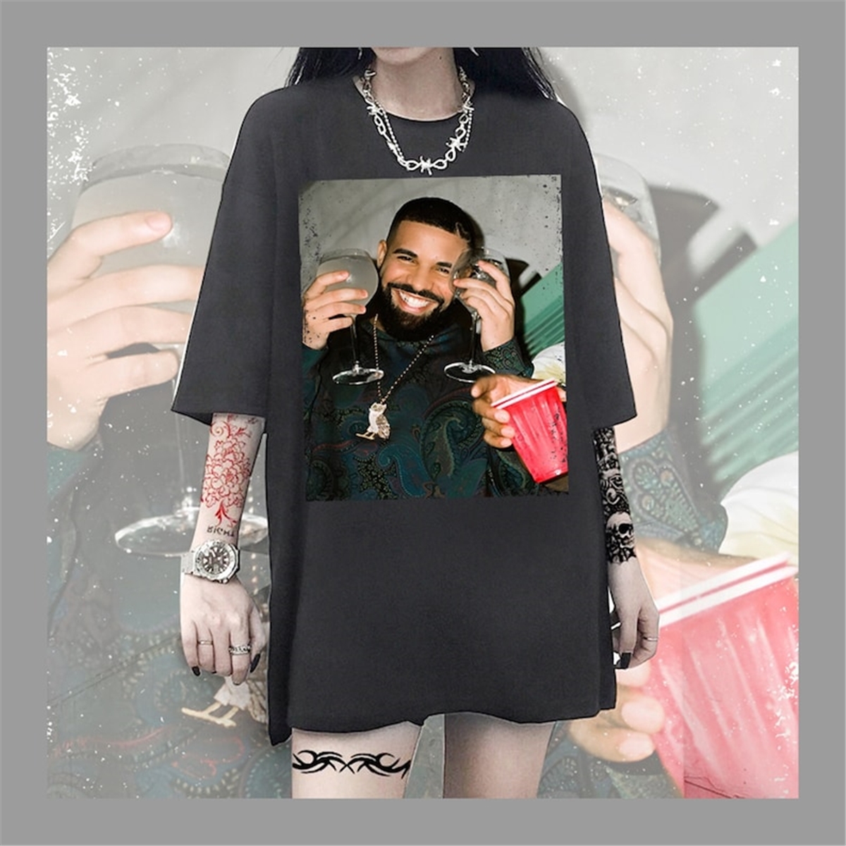 Top Drake Memes Drake BBL Drizzy Grunge Meme Shirt, Hoodie, Sweater,