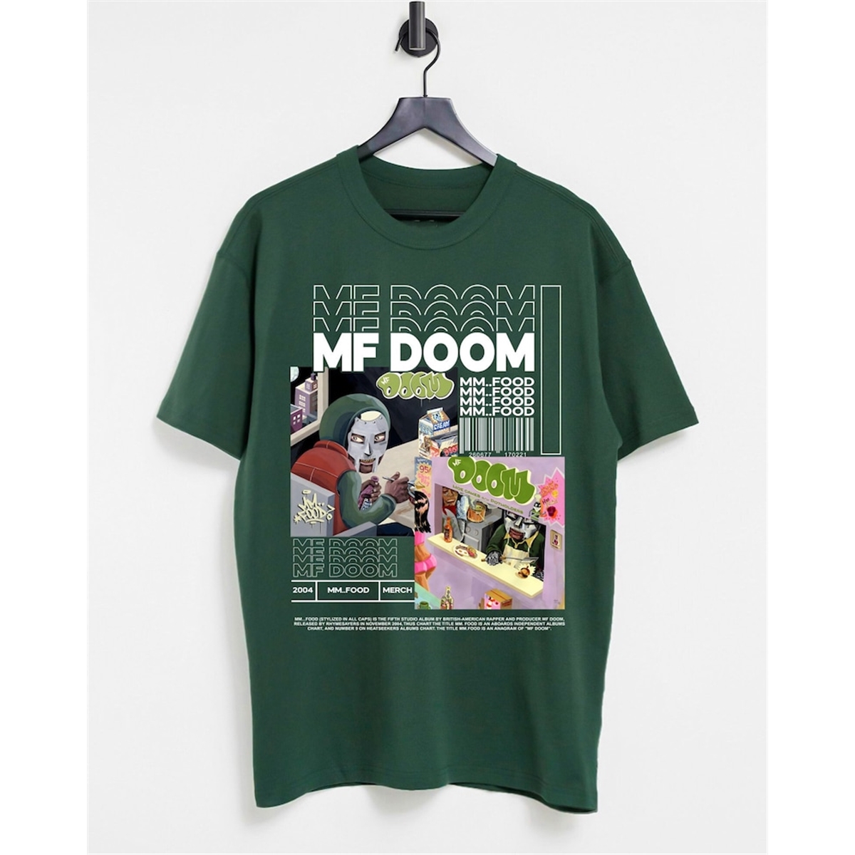 Vintage MF Doom T-Shirt, Mf Doom Food Poster Graphic Tee,Mad | Inspire ...