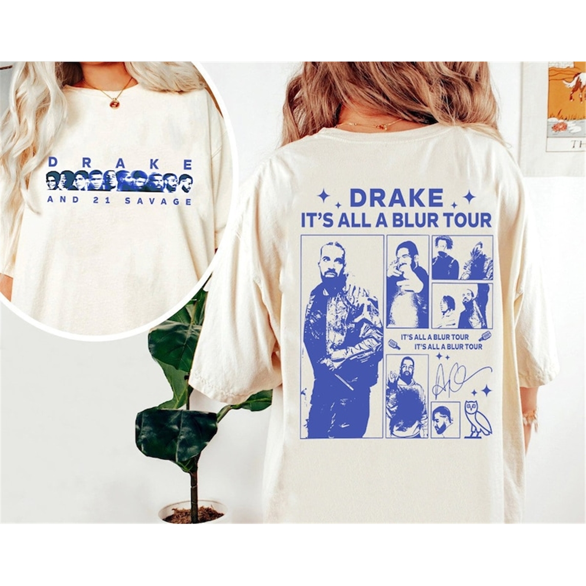 Vintage Drake 21 Savage Tour Rescheduled T-Shirt, Drake It's - Inspire ...