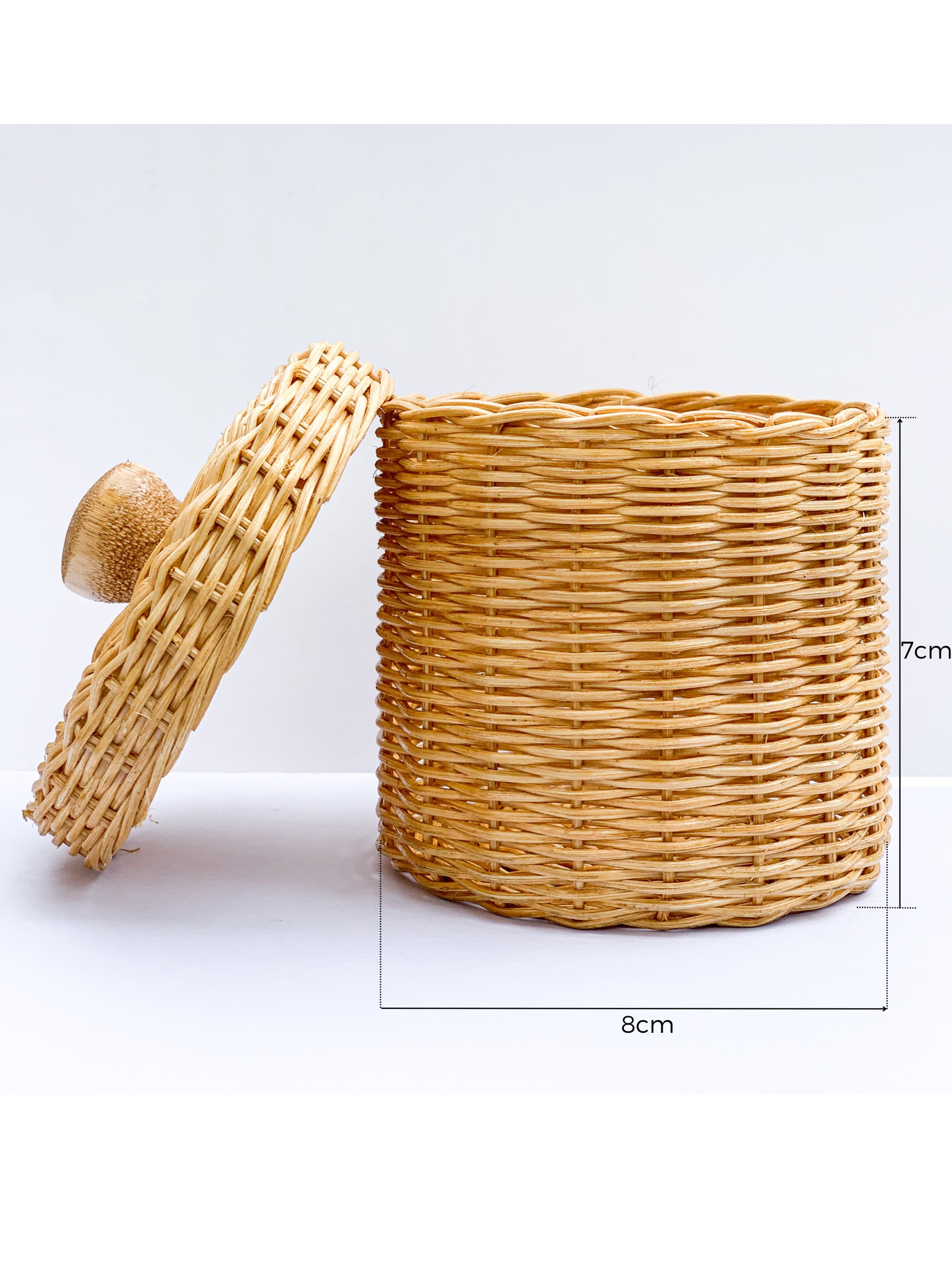 Cane Multi-Purpose Box, Handmade Storage, Jewelry box | Inspire Uplift