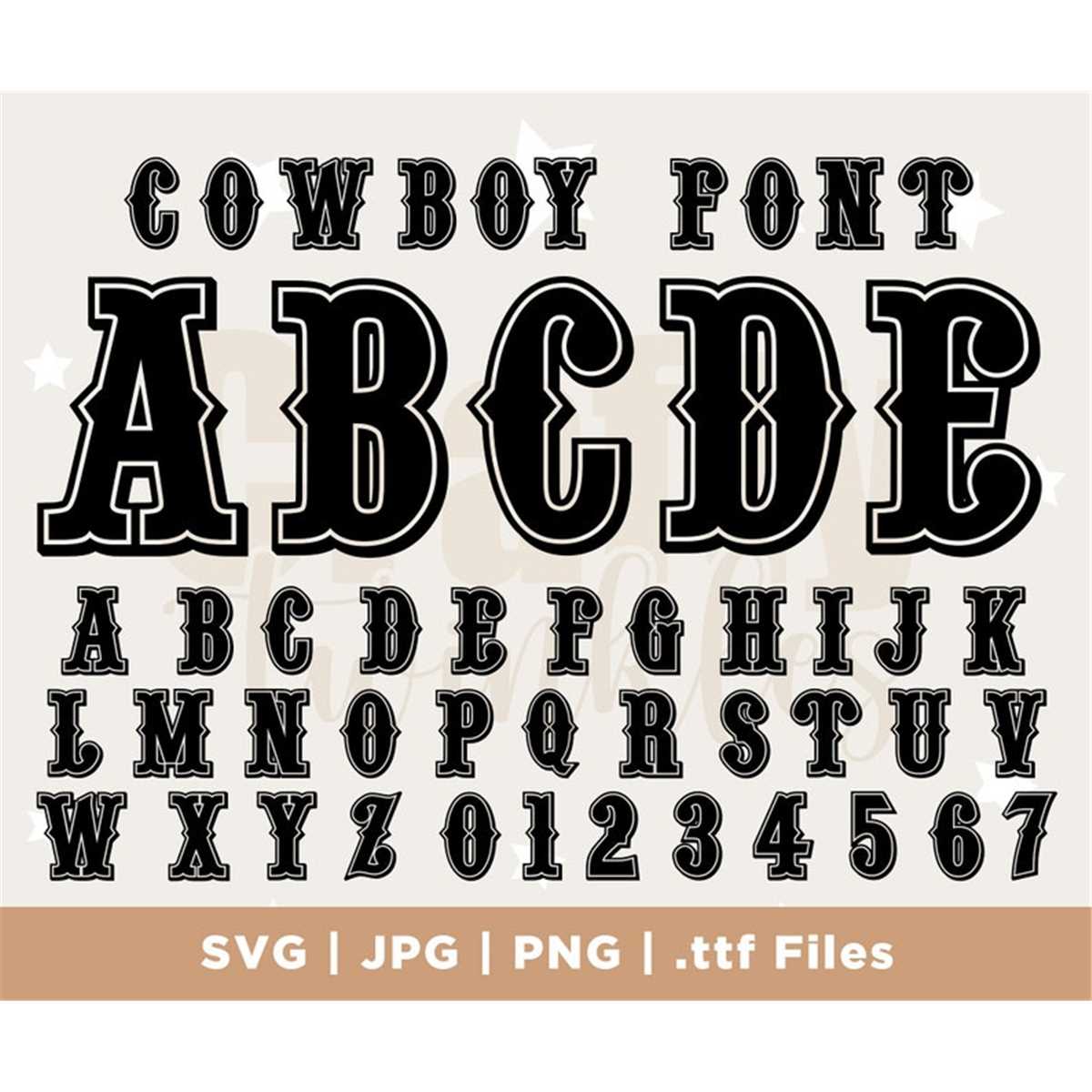 WESTERN FONT SVG, Western Alphabet Svg, Western Letters and | Inspire ...