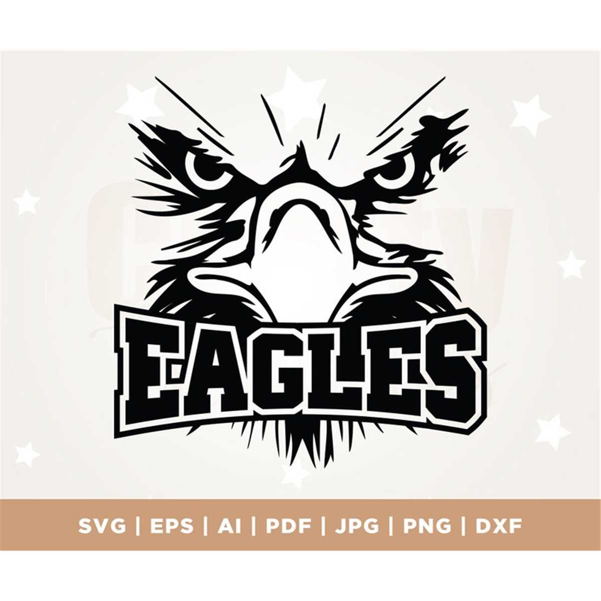 Eagle svg, Eagles svg mascot, Team sports png, Cut File, Cri | Inspire ...