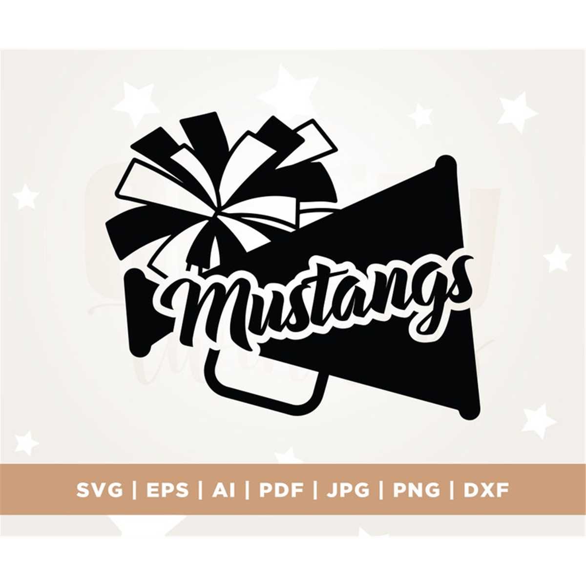 Mustangs svg, Cheerleader svg, pom pom svg, cheer squad svg, | Inspire ...
