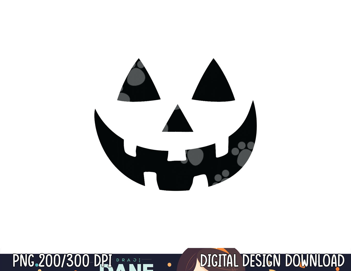 Jack-O-Lantern Halloween Pumpkin Face png,sublimation png,su | Inspire ...