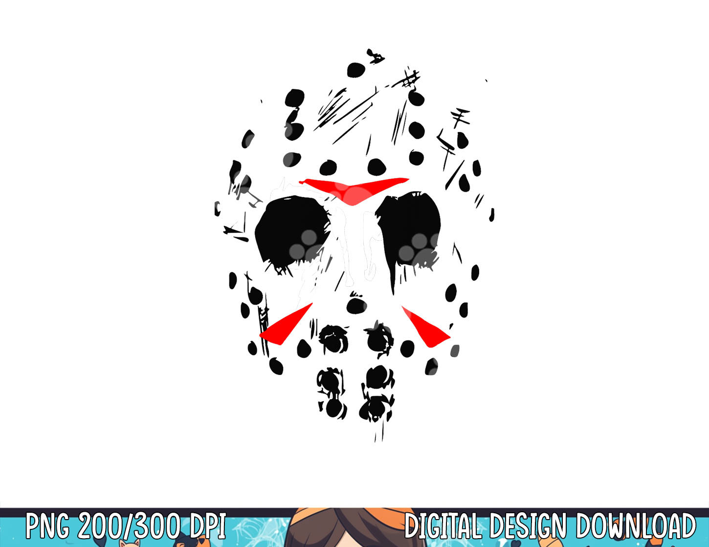 Jason Hockey Mask Halloween Shirt Friday 13TH png,sublimatio - Inspire ...