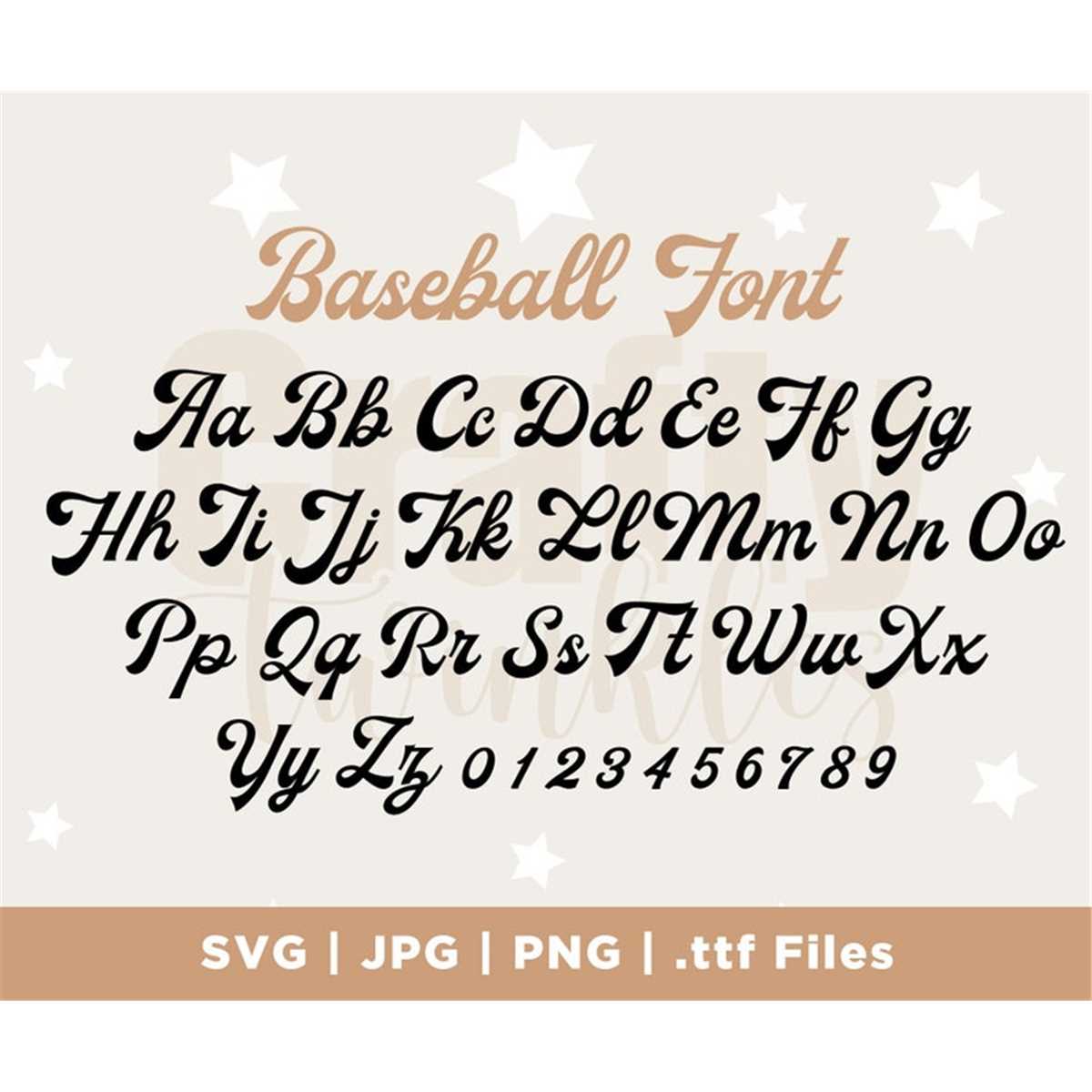 Baseball Font, Baseball Font svg, Baseball Script Font, Base | Inspire ...