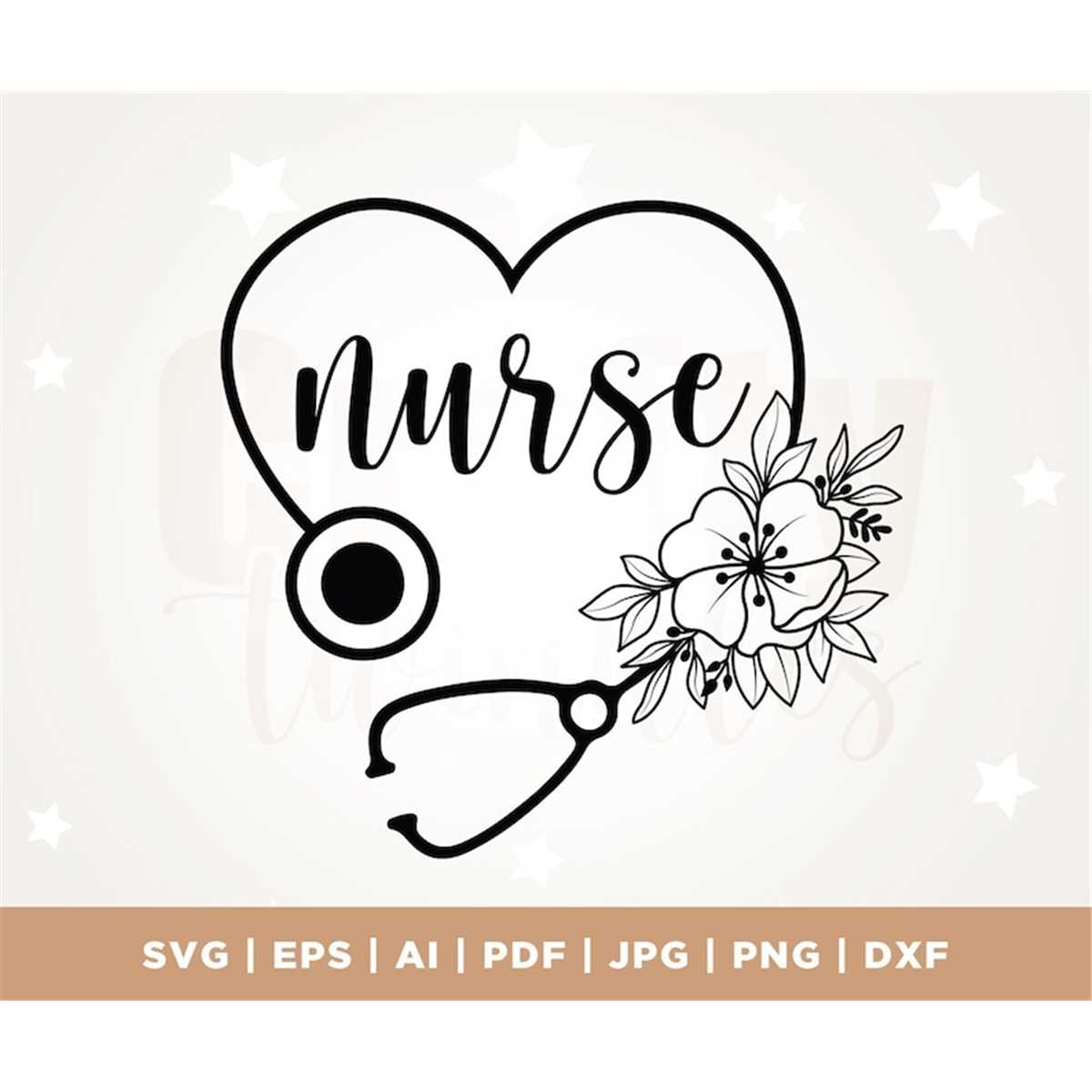 Nurse stethoscope svg, Stethoscope blossoms svg, Stethoscope | Inspire ...