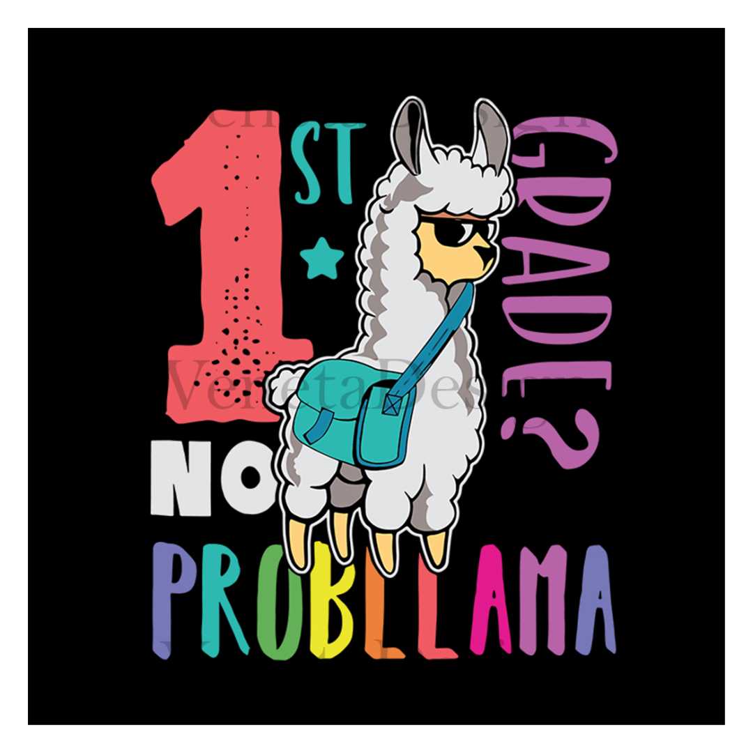 1st grade no prob llama, llama svg, llama gift, 1st grade, f | Inspire ...