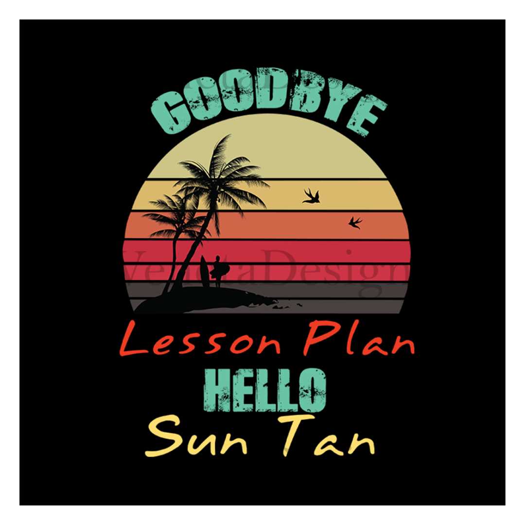Goodbye lesson plan hello sun tan SVG Files For Silhouette, - Inspire ...