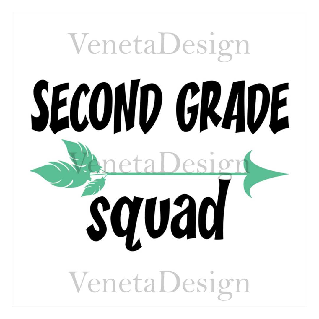 Second grade squad SVG Files For Silhouette, Files For Cricu | Inspire ...