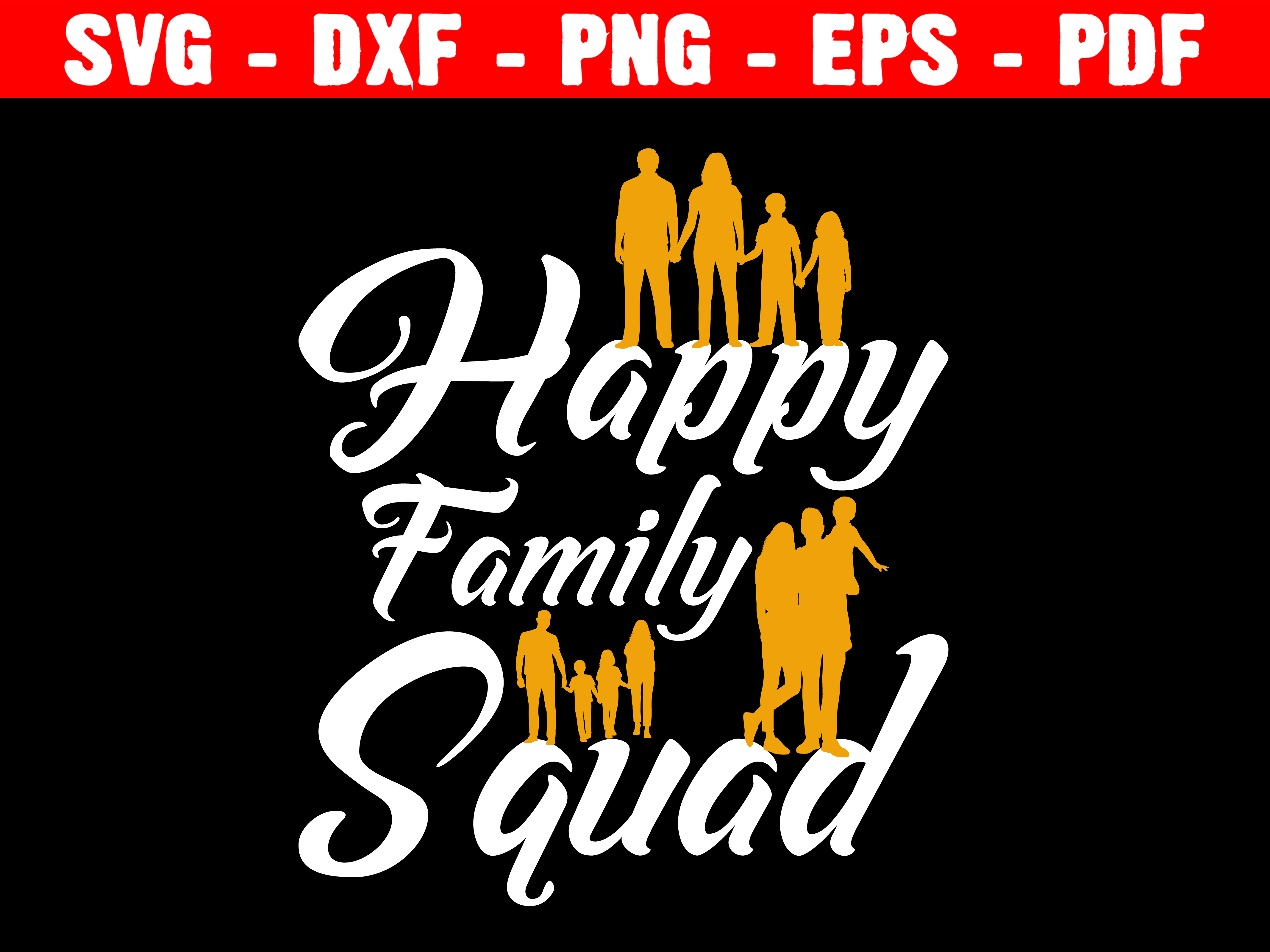 Happy Family Squad Svg, Family Squad Svg, Family Svg, Funny | Inspire ...