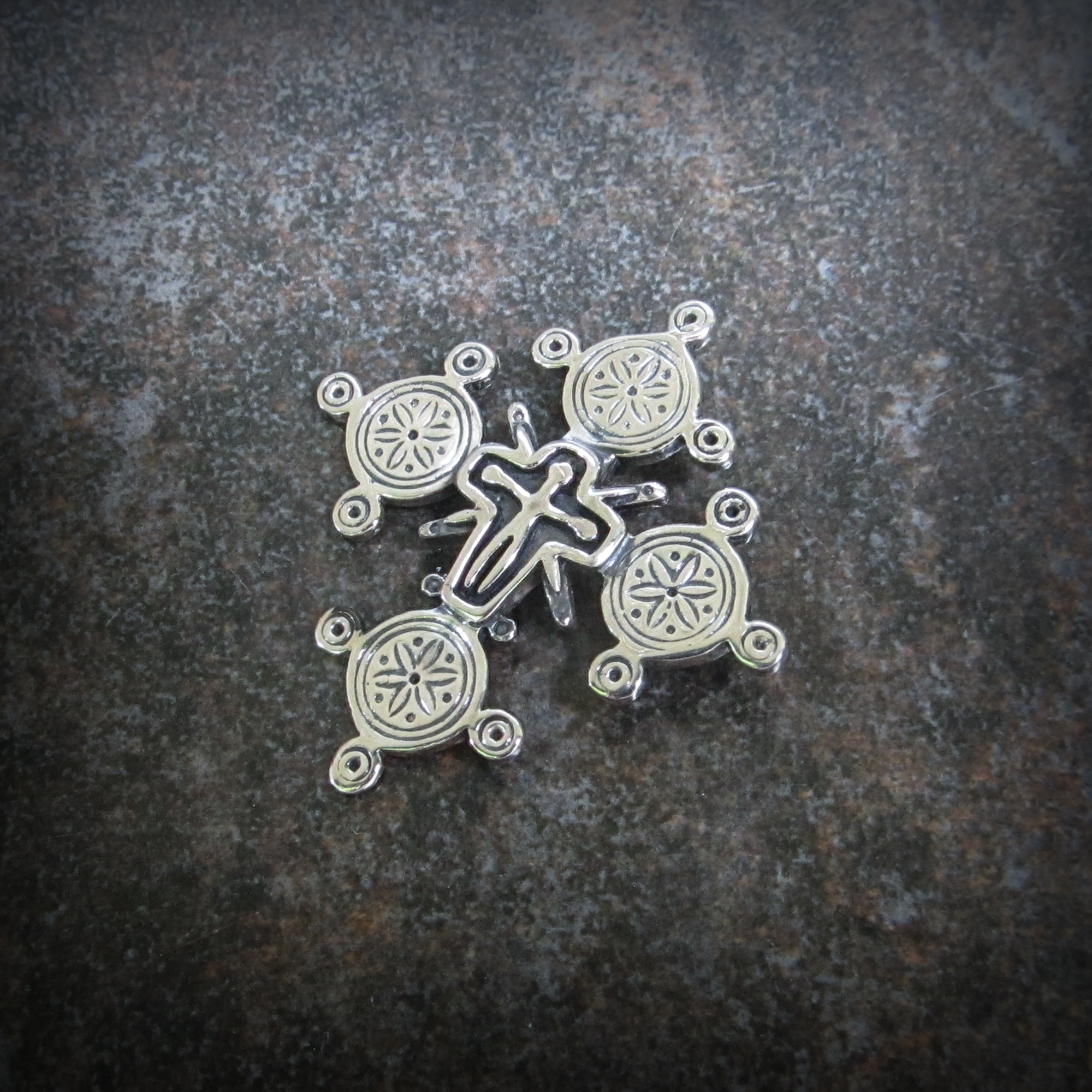 Gutzul silver cross necklace pendant,ukrainian silver Cross | Inspire ...