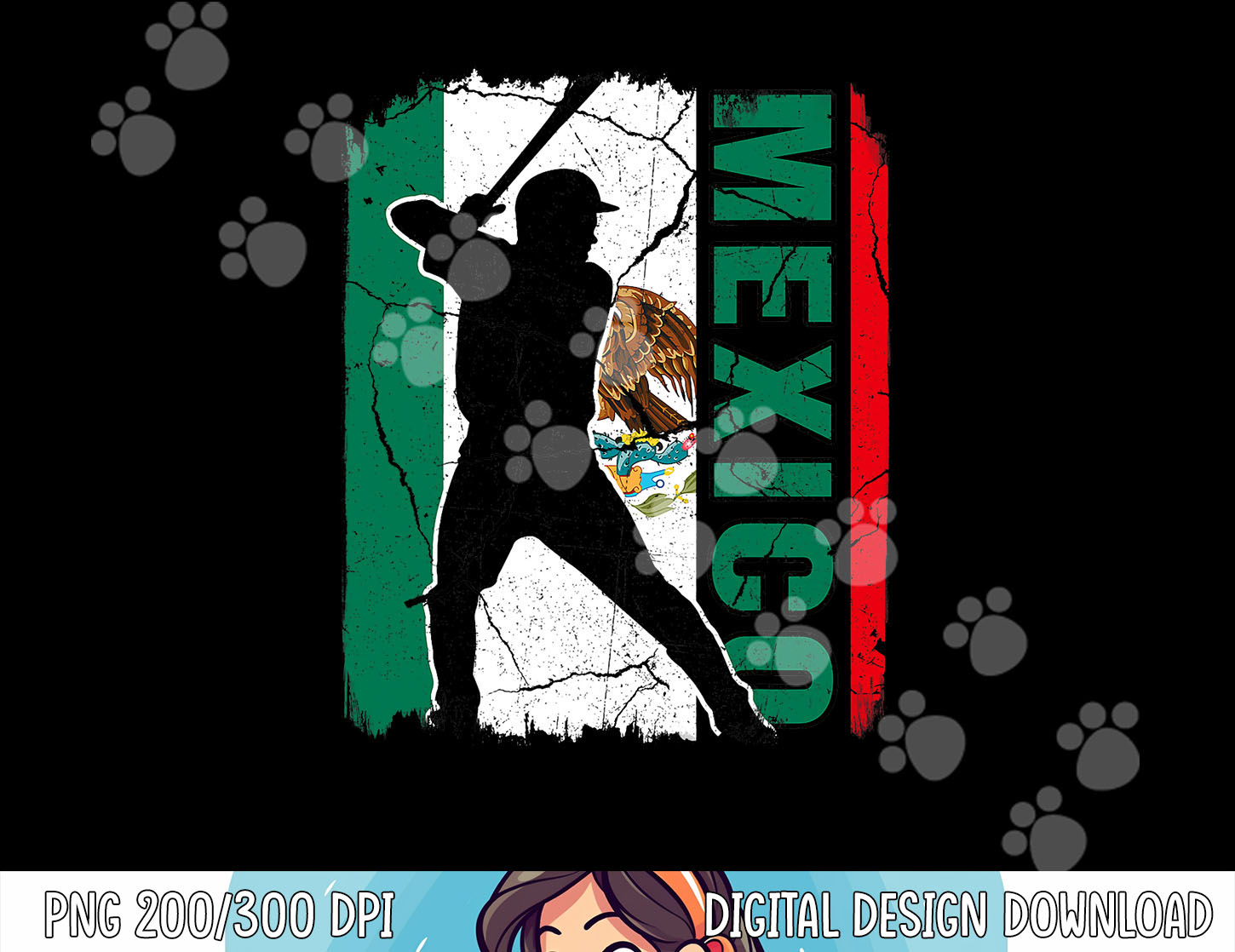 Mexican Baseball Player Mexico Flag Baseball Fans png, subli - Inspire ...