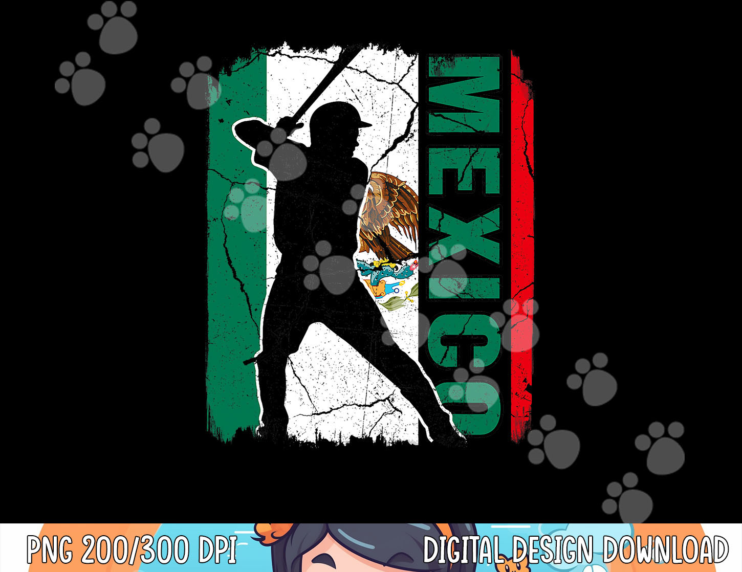 Mexican Baseball Player Mexico Flag Baseball Fans png, subli - Inspire ...