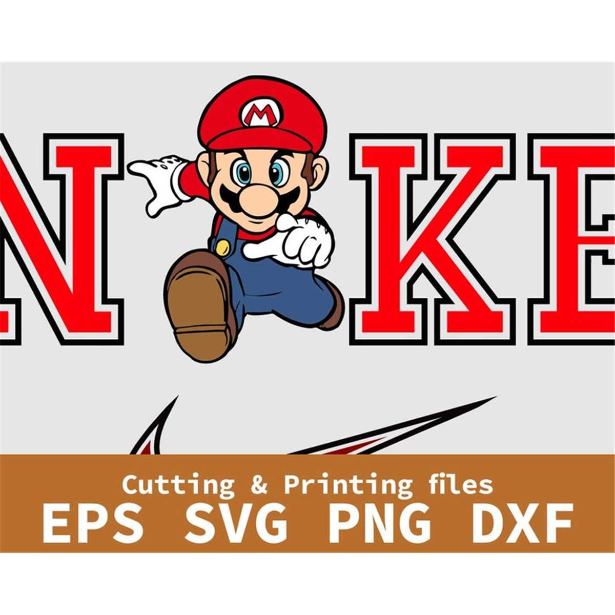 Mario running cute cartoon Dxf, Svg, EPS,PNG Clipart, Trendi | Inspire ...