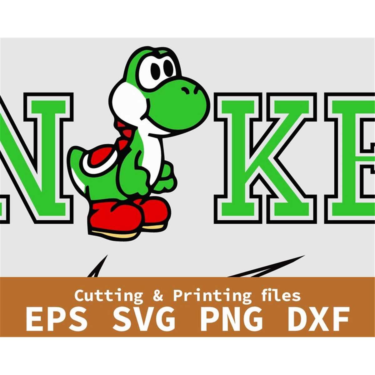 Super Mario Yoshi svg, cute cartoon Dxf, EPS,PNG Clipart, Tr | Inspire ...