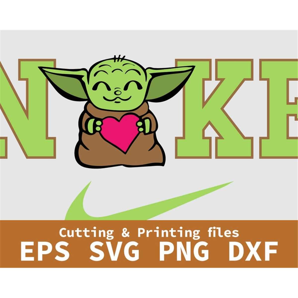 Cute Baby Yoda Love SVG PNG EPS Dxf for Cricut and Silhouett | Inspire ...
