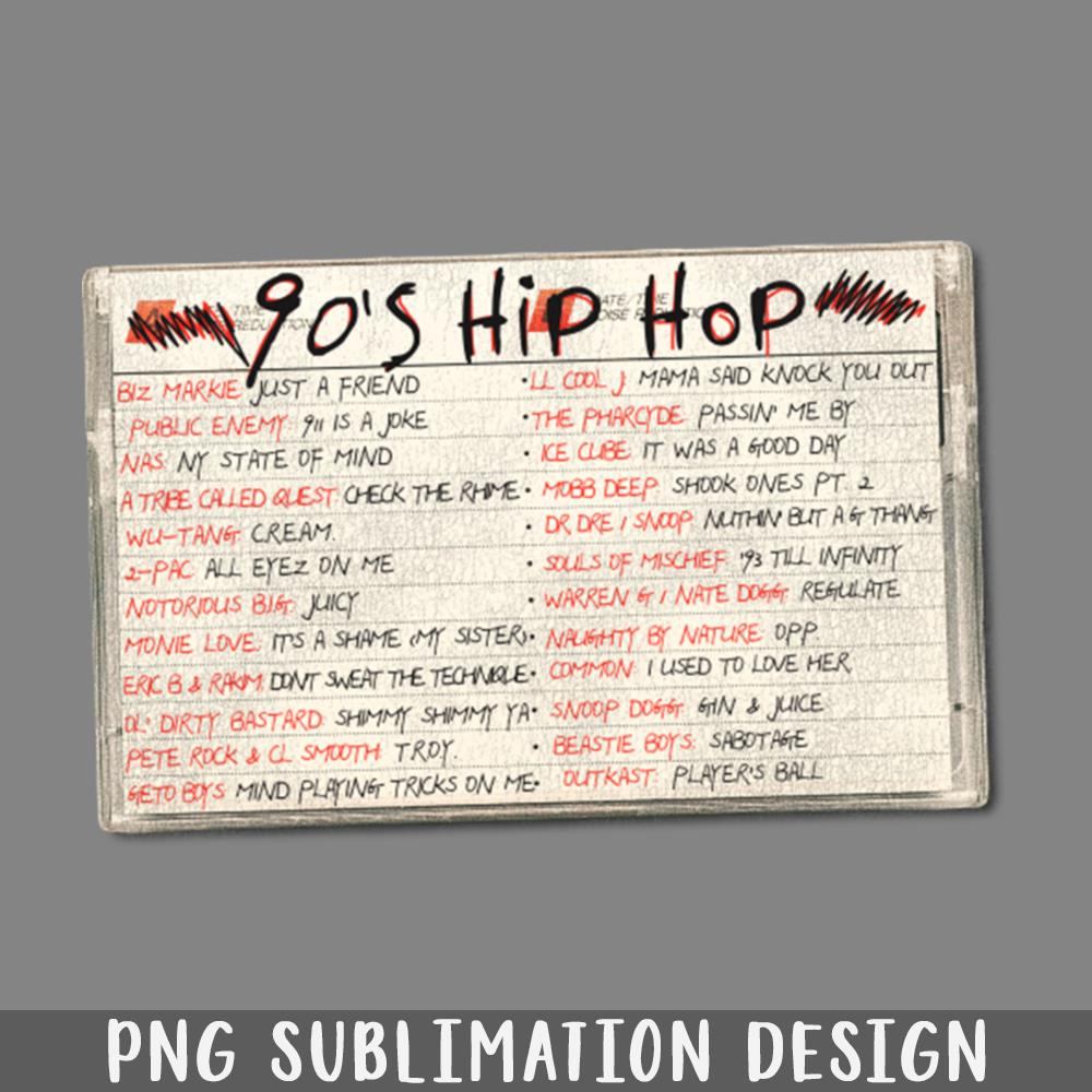 90s Hip Hop Tape Cassette PNG Download | Inspire Uplift