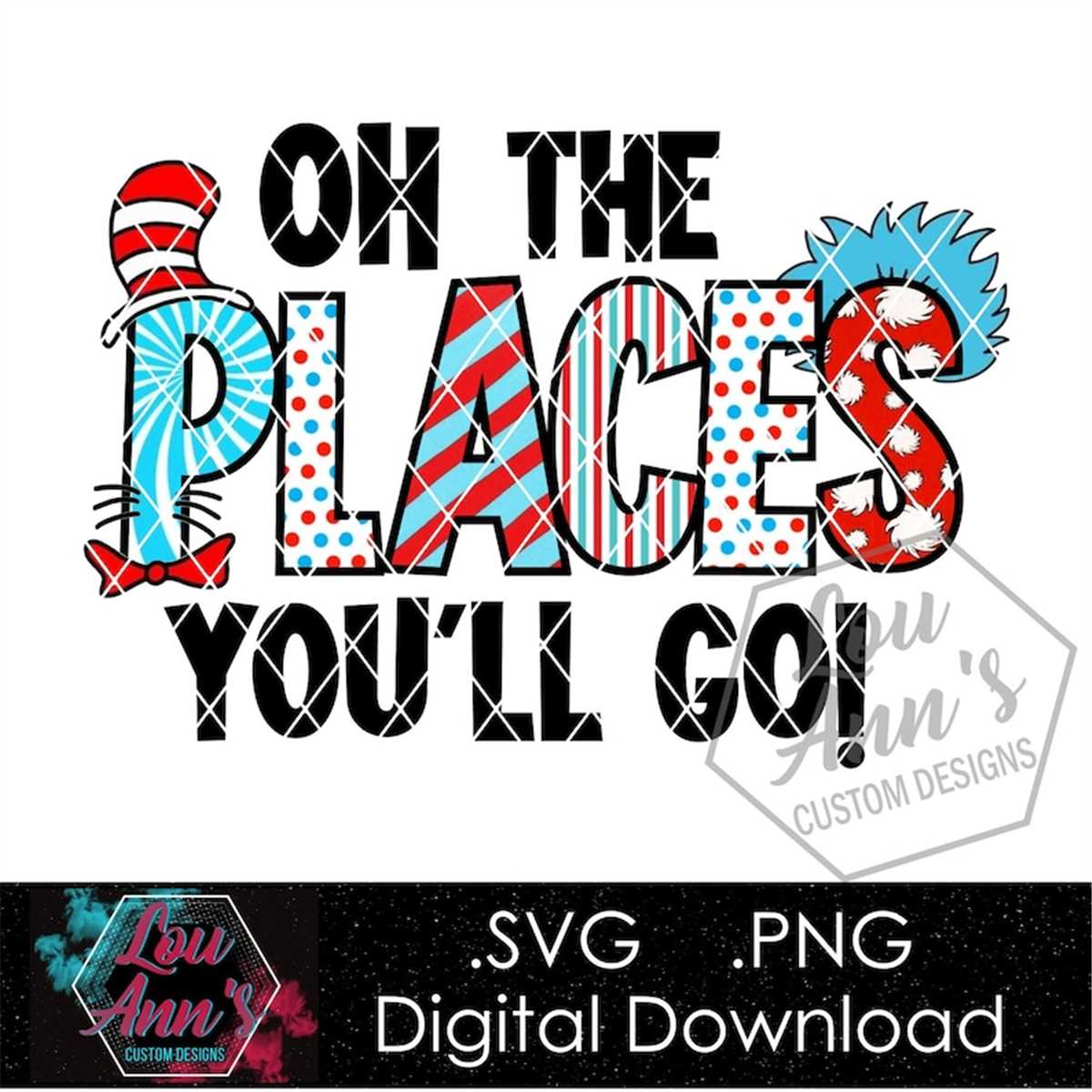 Oh The Places You'll Go LAYERABLE .PNG .SVG Digital Download | Inspire Uplift