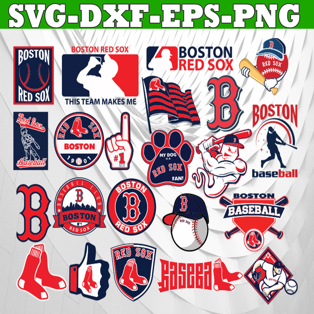 Bundle 21 Files Boston Red Sox Baseball Team Svg, Boston Red | Inspire ...