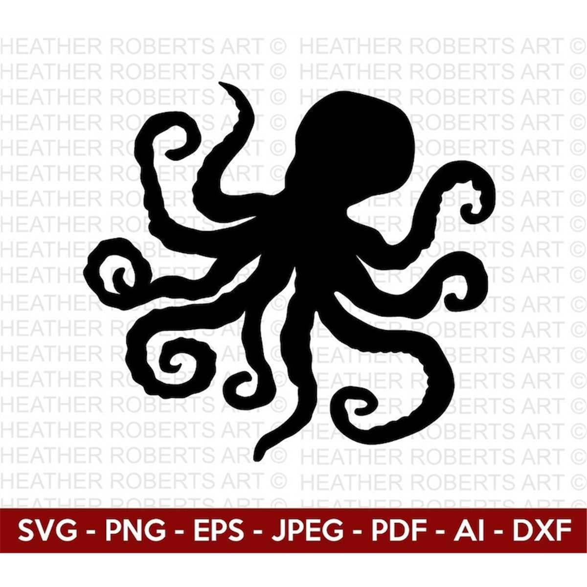 Octopus SVG, Tentacles SVG, Ocean svg, Sea Animal, Octopus S | Inspire ...