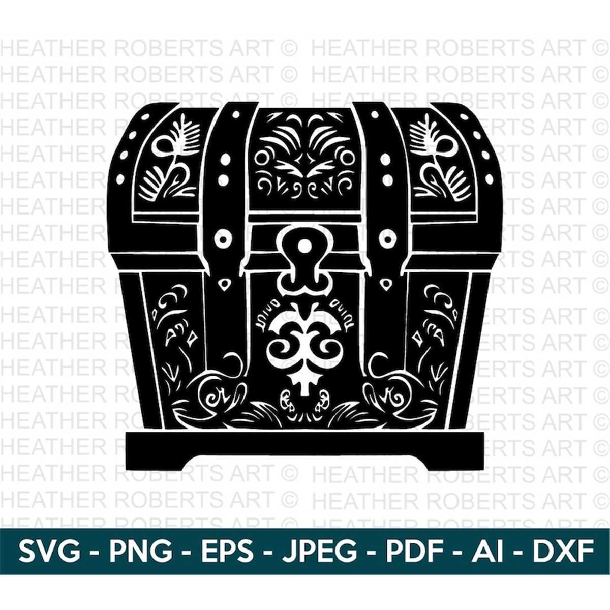 Treasure Chest SVG, Pirate SVG, Treasure Svg, Gold Svg, Trea - Inspire ...