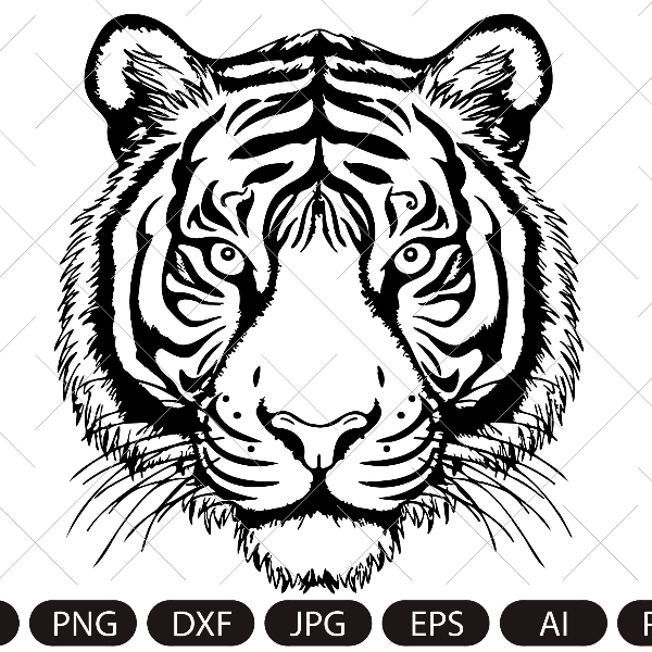 Tiger Head SVG Cricut, Wild Animal Face, Zoo Clipart, mascot - Inspire ...