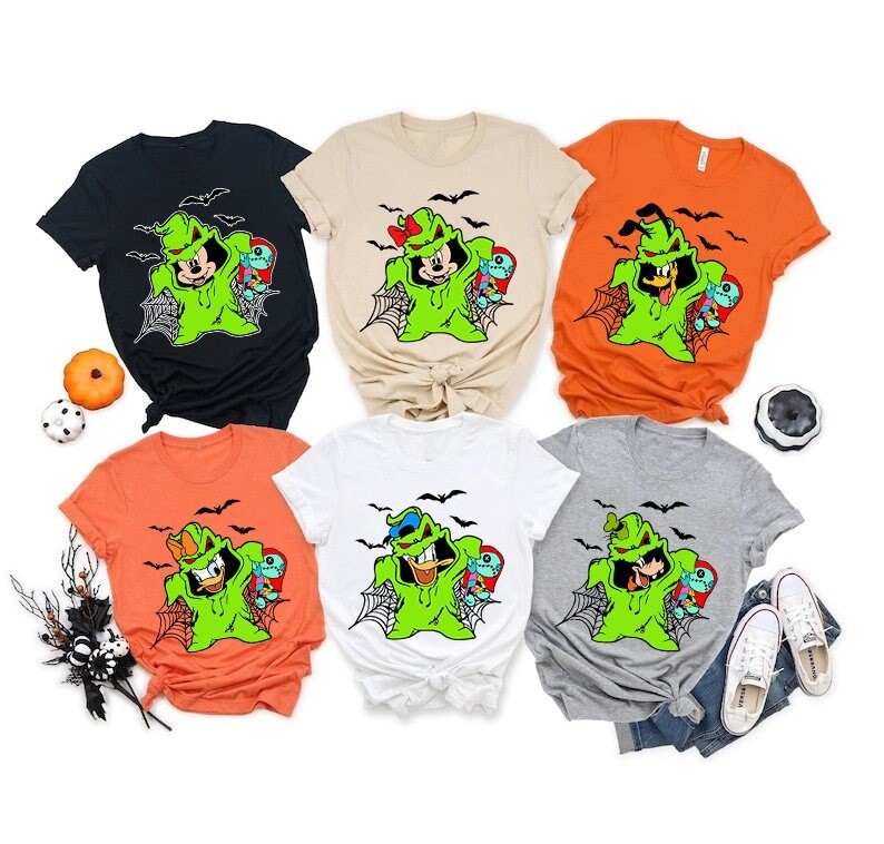 Funny Disney Characters Oogie Boogie Halloween Shirt, Mickey | Inspire ...
