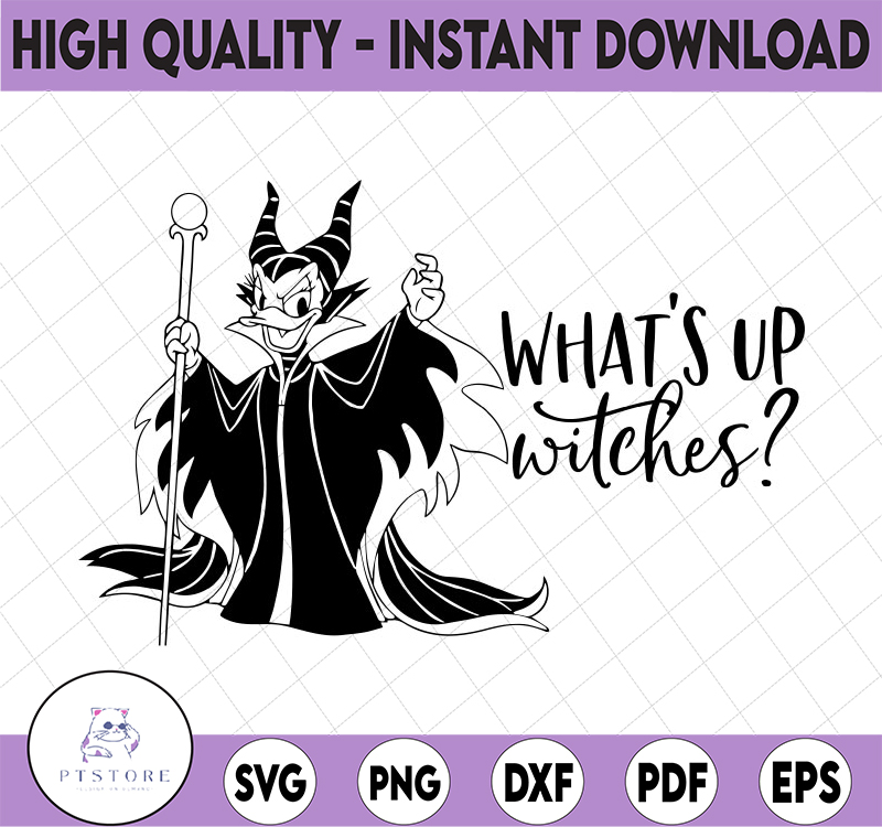 Daisy Maleficent whats up witches svg, png, dxf, Mickey svg, | Inspire ...