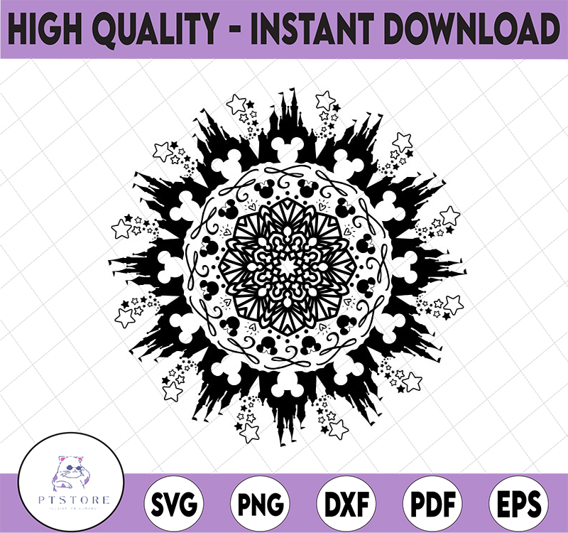 Mickey Mouse SVG, Disney Mandala SVG, Mickey Mandala SVG, Mi | Inspire ...