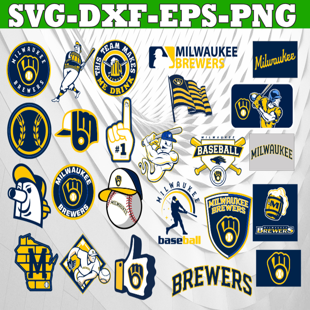 Bundle 21 Files Milwaukee Brewers Baseball Team SVG, Milwauk | Inspire ...