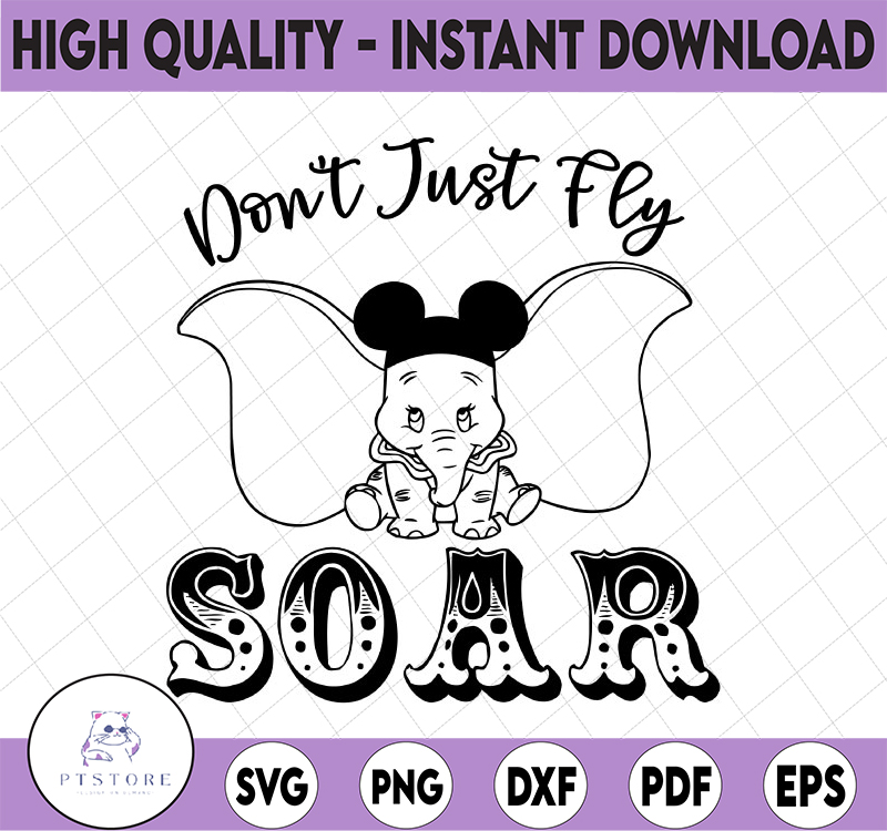 Dumbo dont just fly soar svg, png, dxf, Star wars svg, Carto - Inspire ...