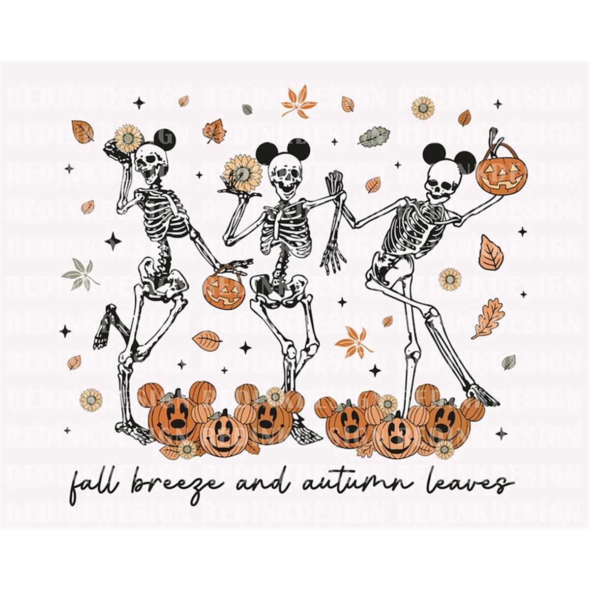 Fall Breeze And Autumn Leaves Svg, Dancing Skeleton Svg, Fun - Inspire ...