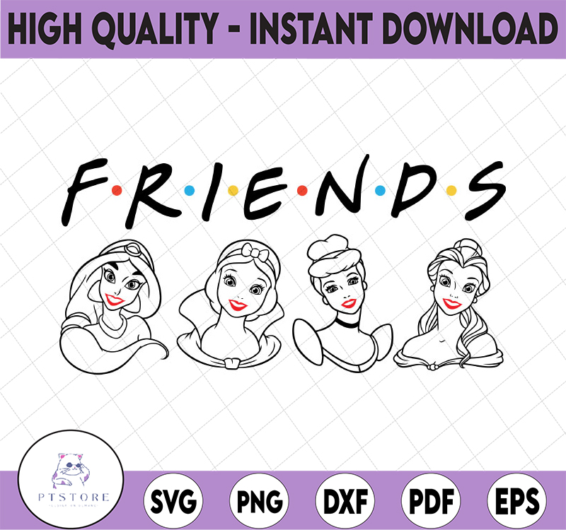 Princess Friends SVG, Disney Princess Friends, Princess Frie | Inspire ...