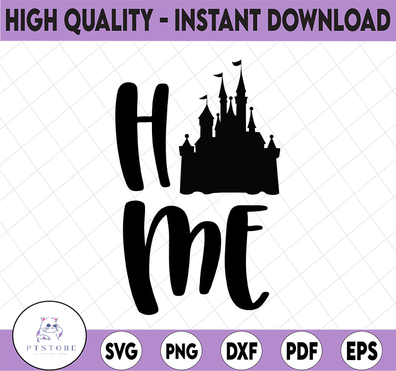 Disney home svg, Disney castle svg, Disney svg, cut files fo - Inspire ...