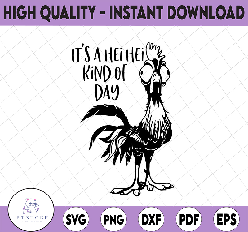 Its Hei Hei kind of day Moana cutting files designs bundle f - Inspire ...