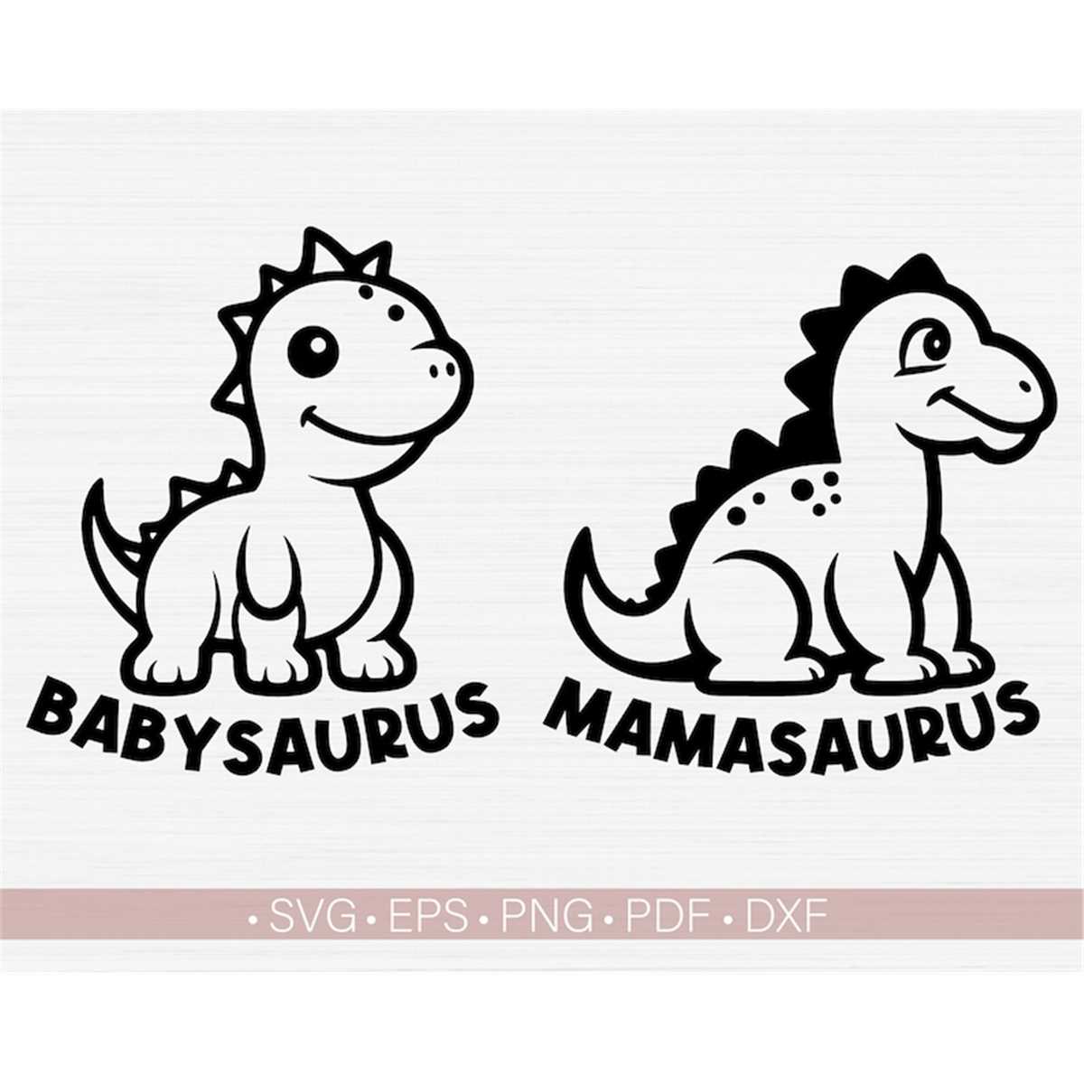 Babysaurus Svg, MamaSaurus Svg Png, Cute Dinosaur Svg T-Rex - Inspire ...
