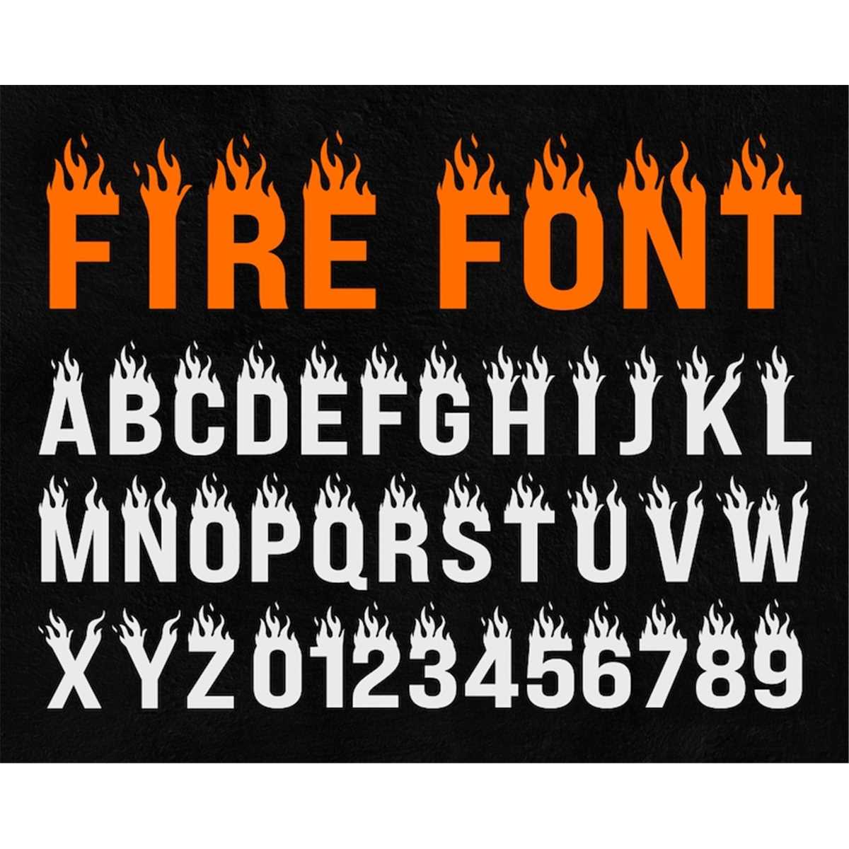 Fire Font SVG, Flame font SVG, Flame font for Cricut, Silhou | Inspire ...