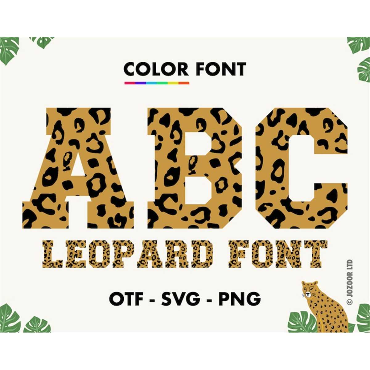Leopard Font SVG, Leopard alphabet letters svg, Leopard prin | Inspire ...