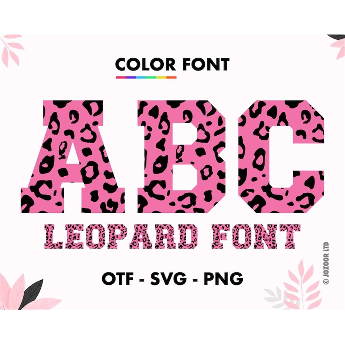 Leopard Font SVG, Leopard alphabet letters svg, Leopard prin - Inspire ...