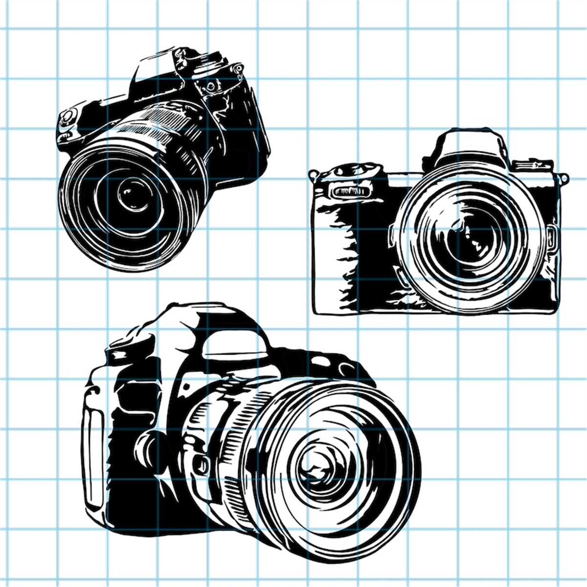 Camera Bundle Svg. JPEG. PNG. Logo template. Photography log | Inspire ...