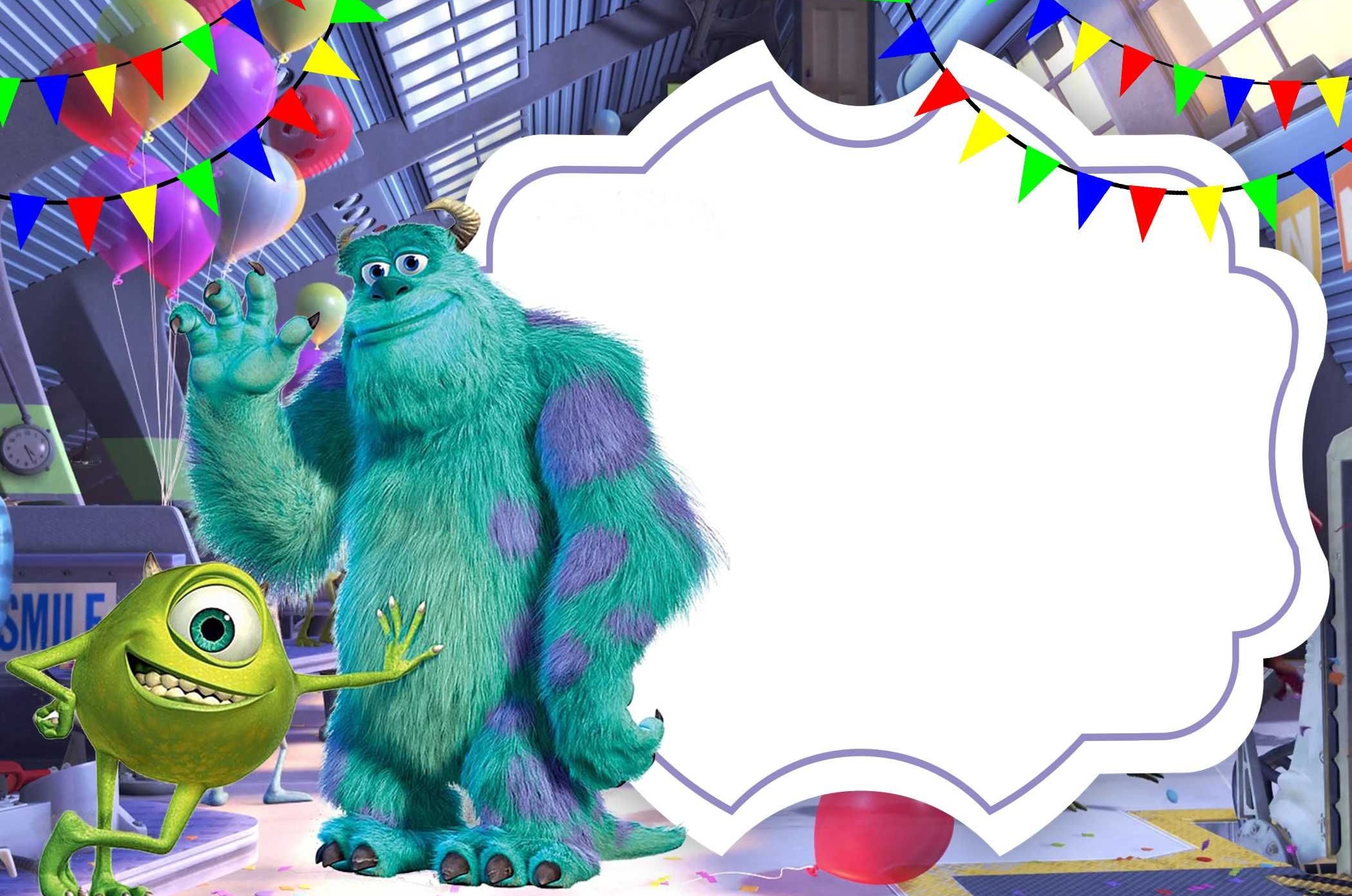 Invitation Template Monsters inc Png, Monsters University Cl | Inspire ...