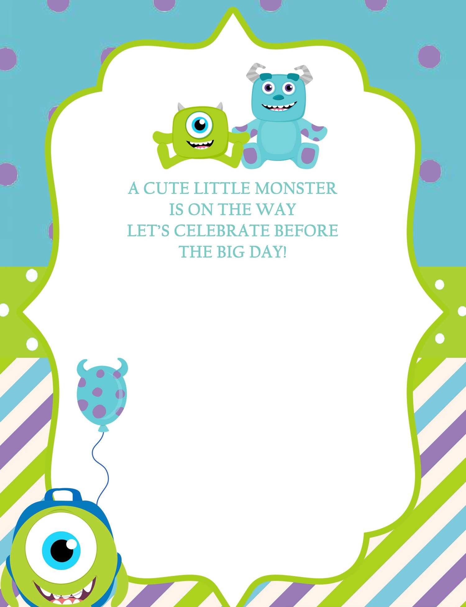 Invitation Template Monsters inc Png, Monsters University Cl | Inspire ...