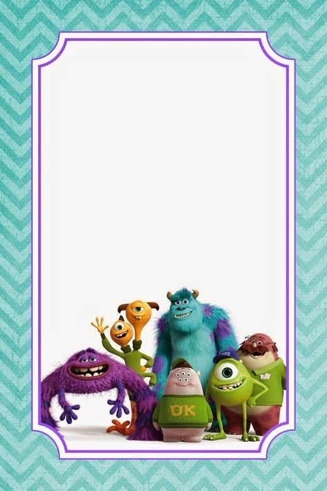 Invitation Template Monsters inc Png, Monsters University Cl | Inspire ...