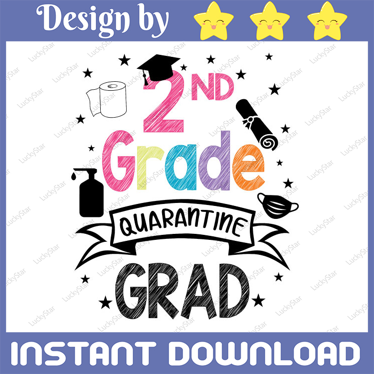 2nd grade Graduation SVG Quarantine Gifts Senior 2021 Gradua | Inspire ...