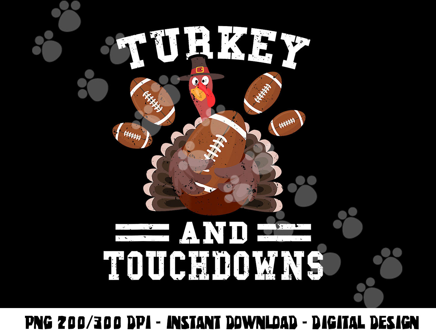 Funny Thanksgiving Turkey And Touchdowns Football Men Boys p | Inspire ...