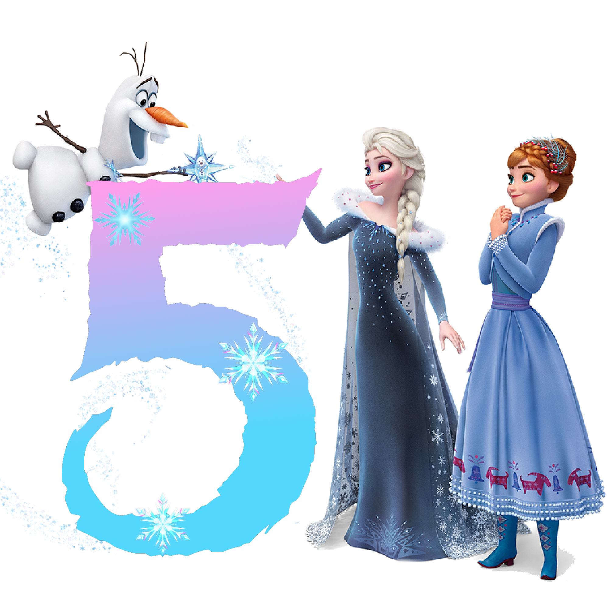 Birthday Number 5 Png, Frozen Png, Frozen Clipart, Disney pr | Inspire Uplift