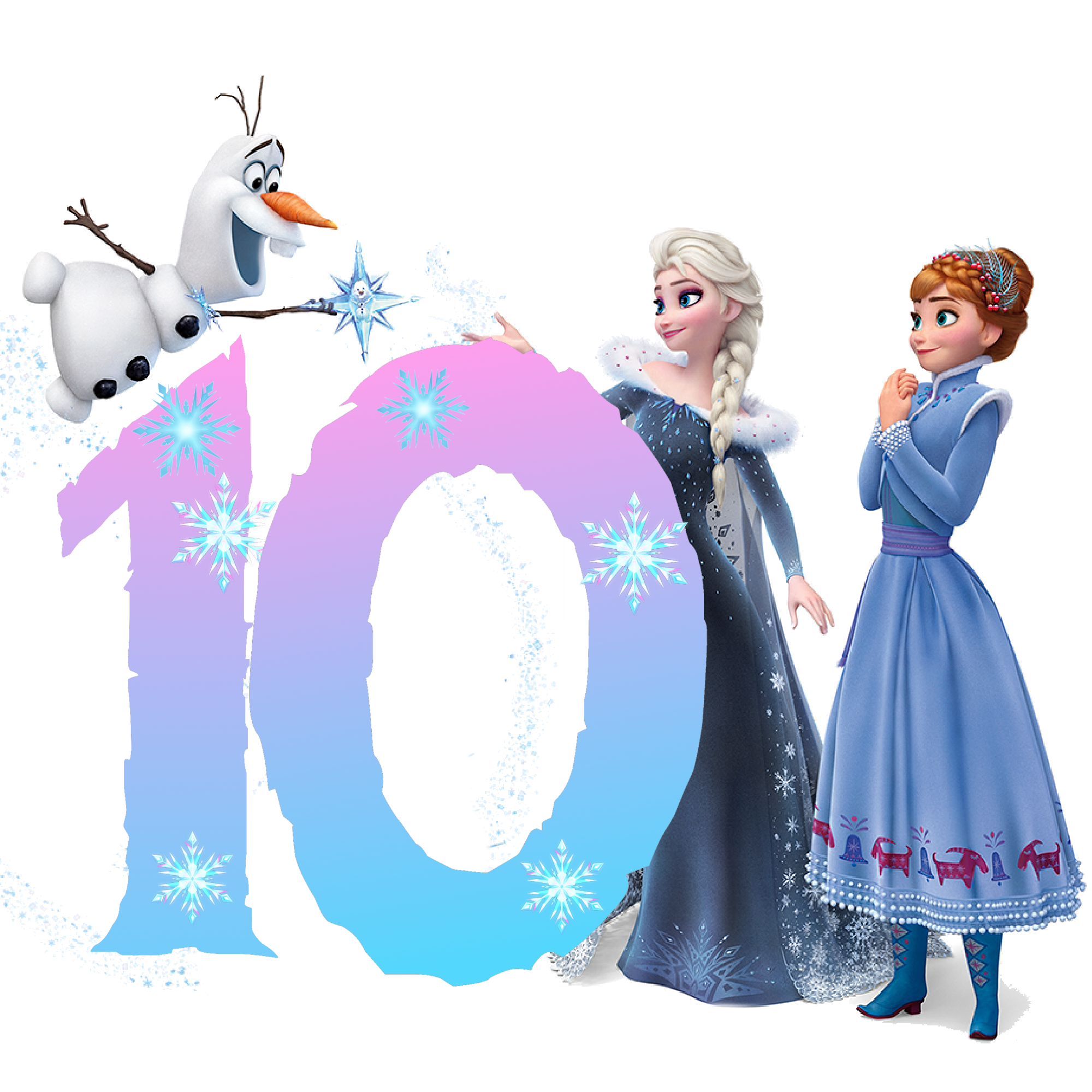 Birthday Number 10 Png, Frozen Png, Frozen Clipart, Disney p - Inspire ...