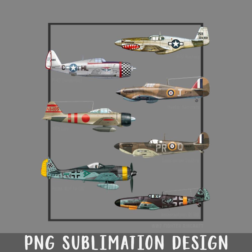 WW2 Fighter Aircraft Warbirds PNG Download | Inspire Uplift