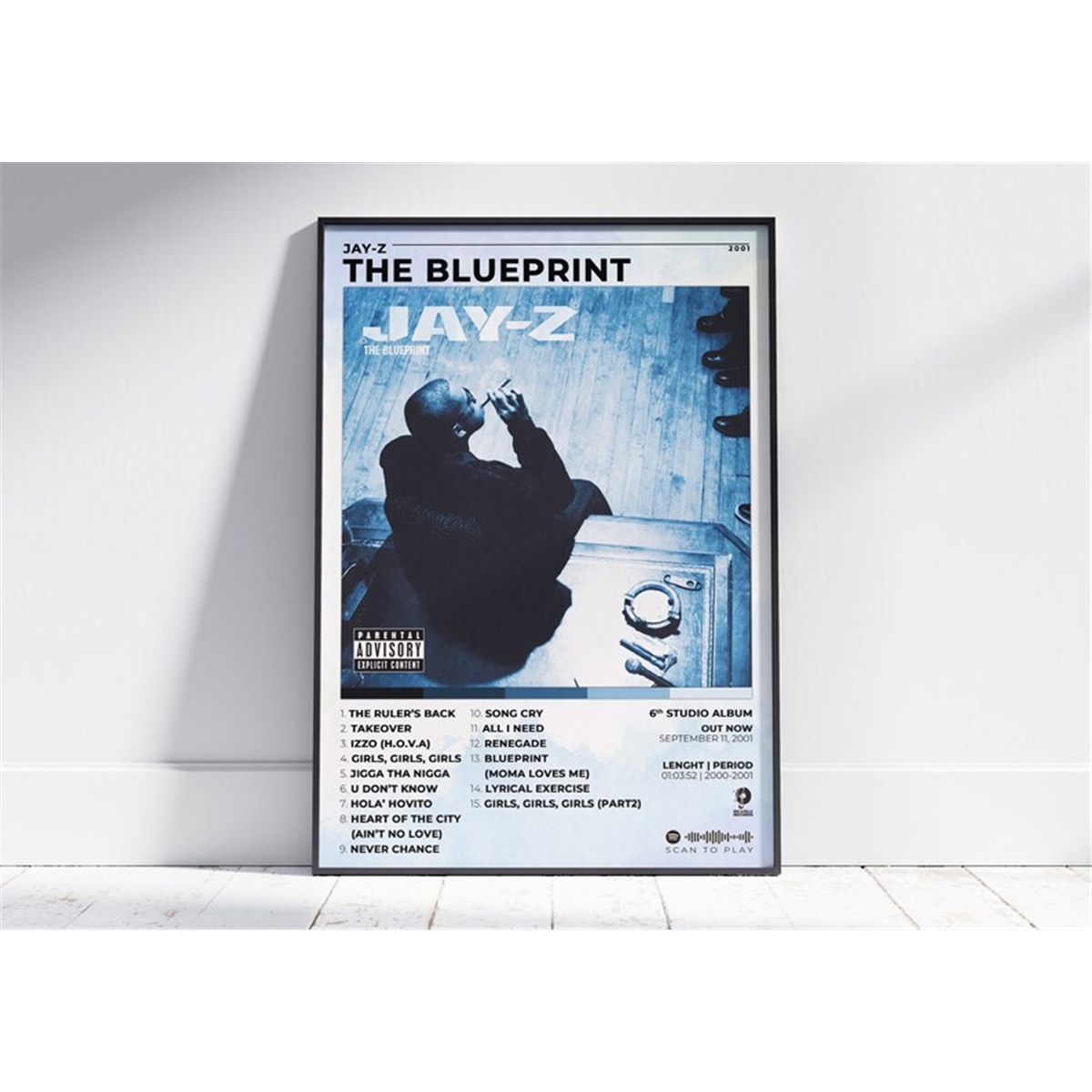 Jay-Z Album Poster | Poster Cover Album The Blueprint Jay-Z | Inspire ...